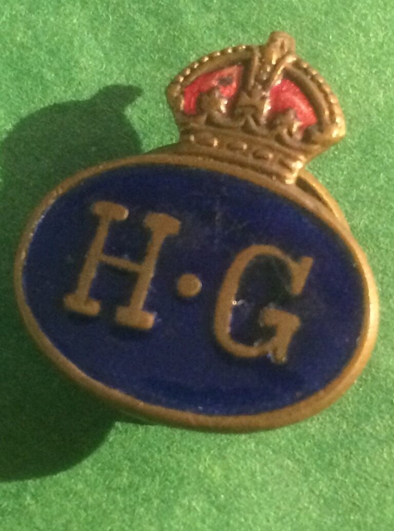 HOME GUARD LAPEL BADGE - CP Militaria